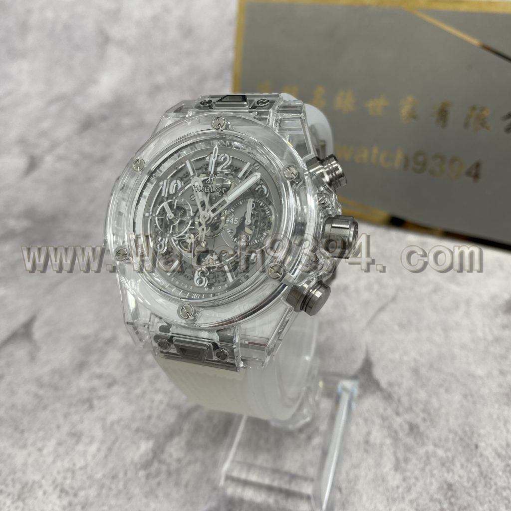 訂制 441.JX.4802.RT 藍寶石水晶殼 High-end customization refit diamond BK;Diw ...