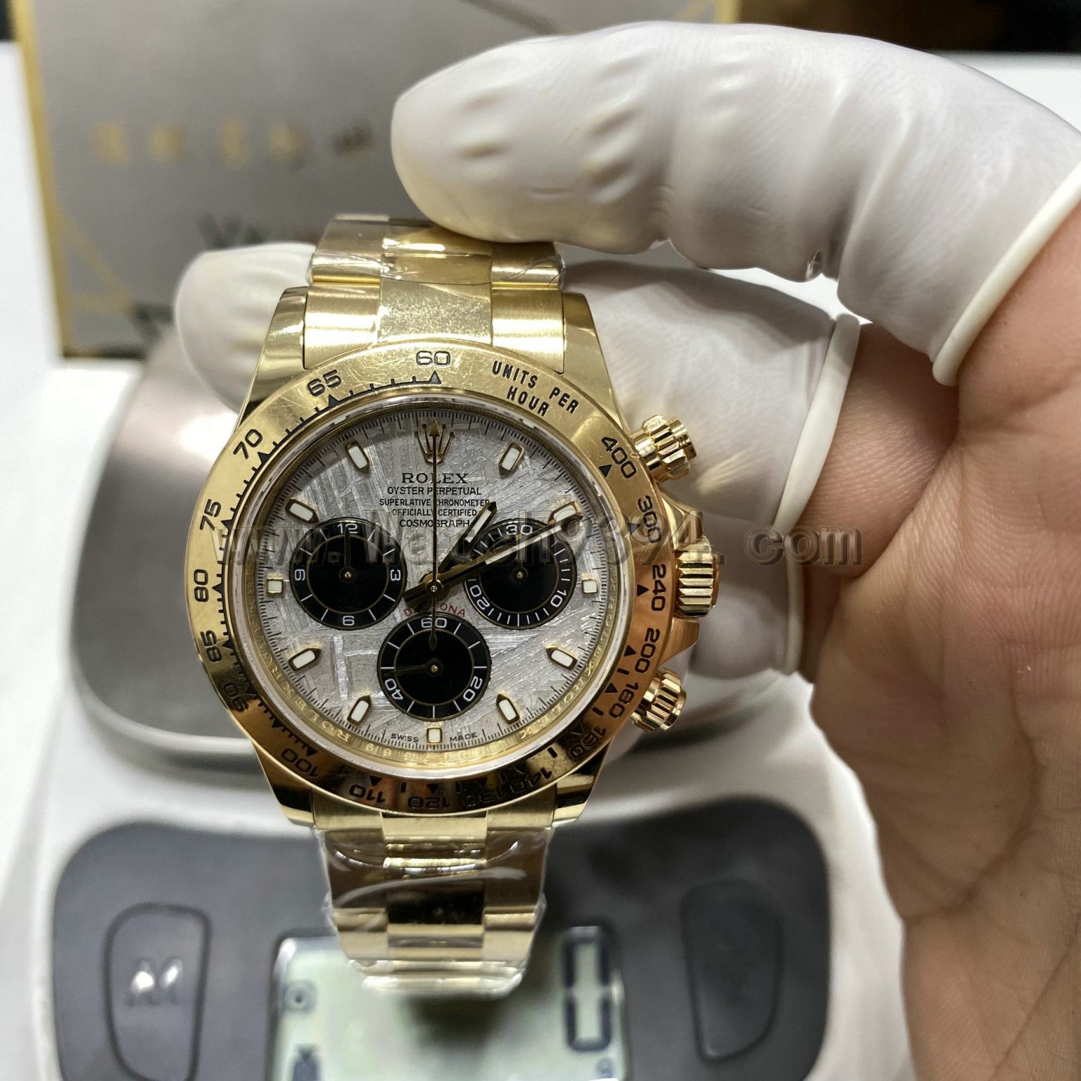 CNC 1:1 ROLEX 116508 Meteorite High-end customization refit diamond BK ...