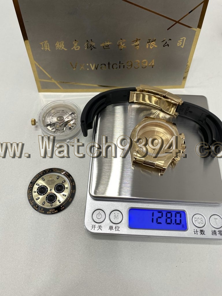 CNC 1:1 ROLEX 116518LN High-end customization refit diamond BK;Diw;Mad ...