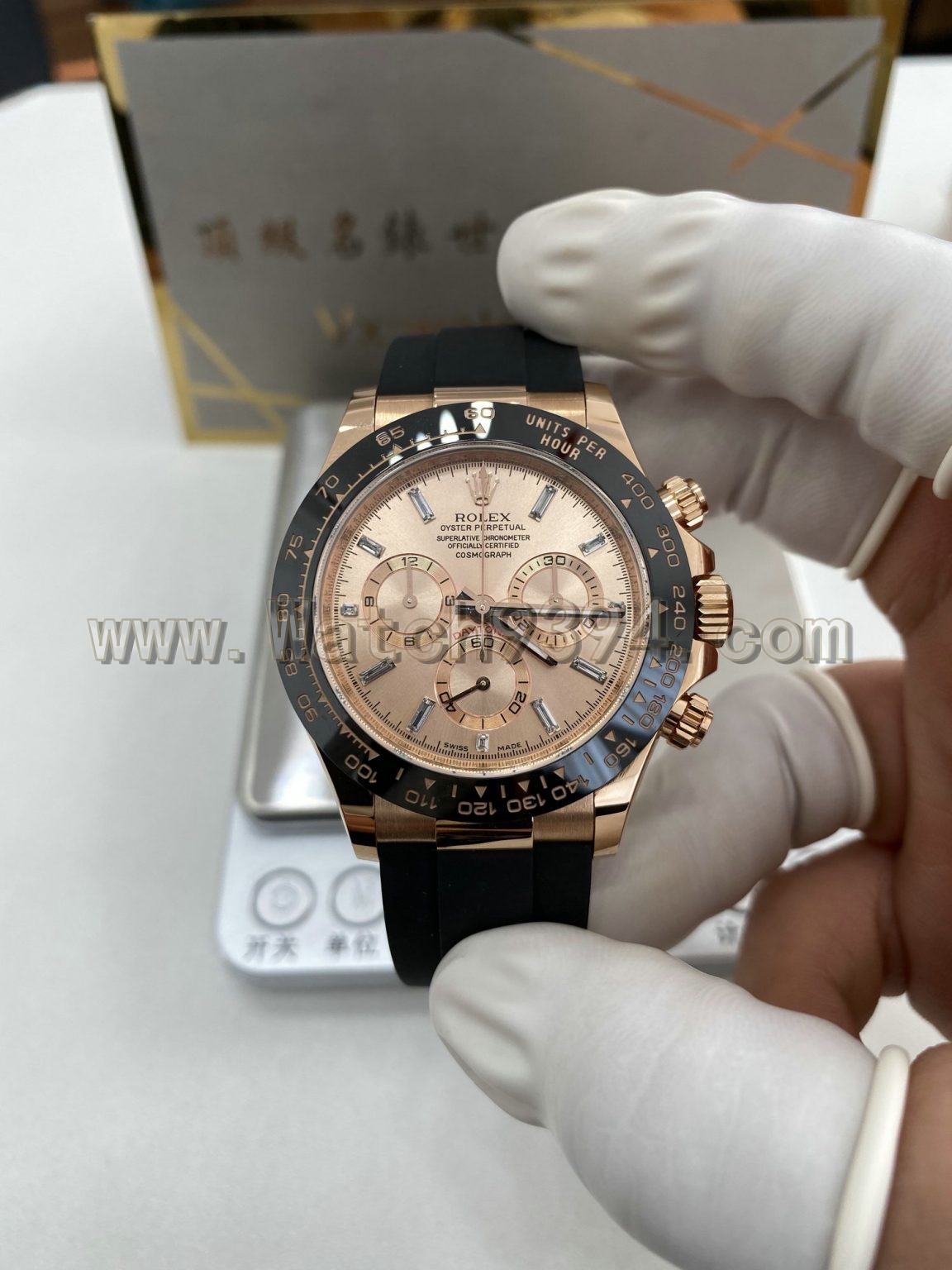 CNC 1:1 ROLEX 116515LN High-end customization refit diamond BK;Diw;Mad ...