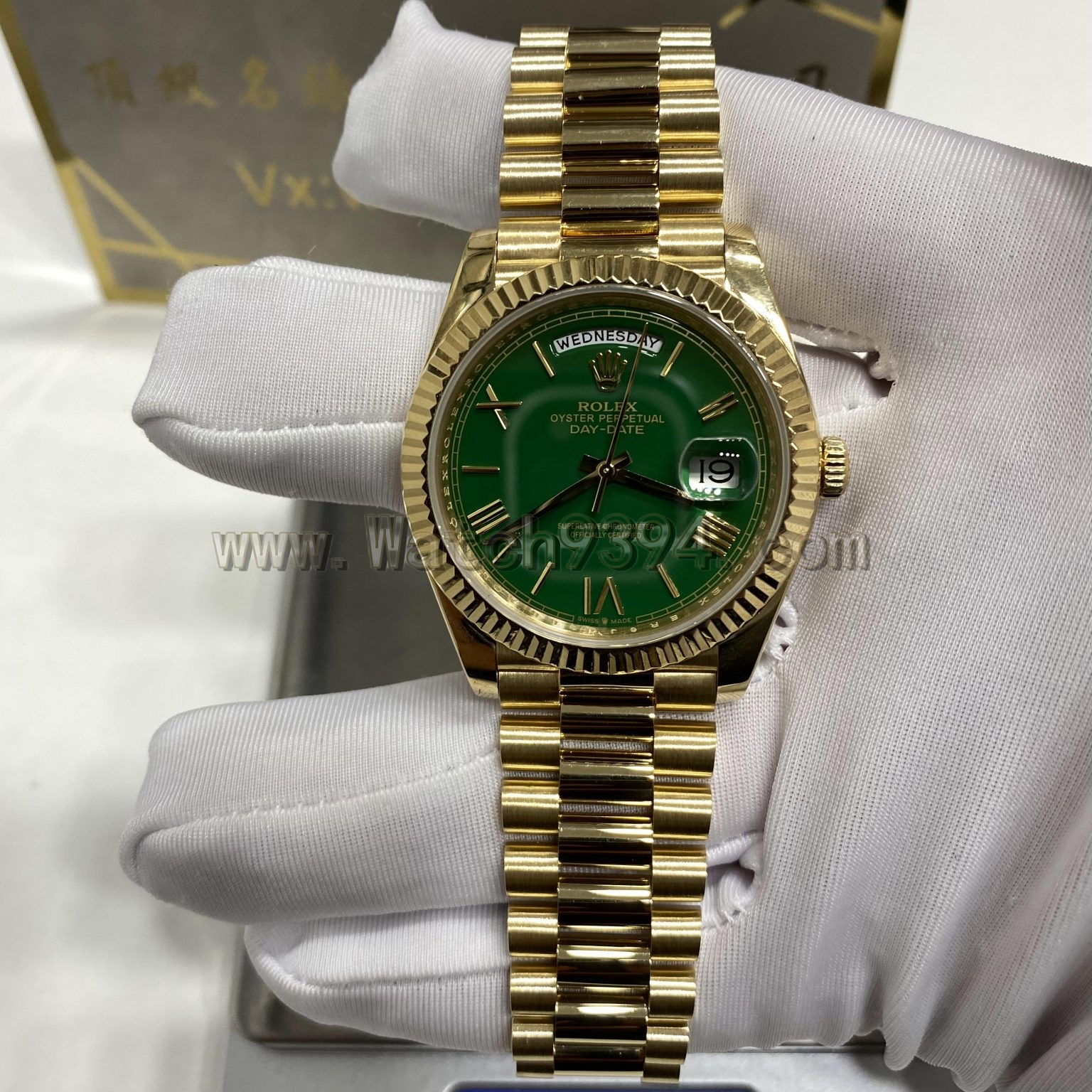 CNC 1:1 Rolex Day-Date 40 228238 High-end customization refit diamond ...
