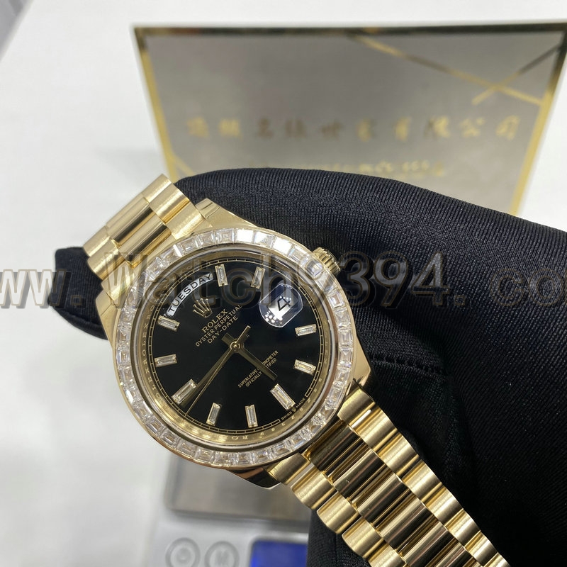 CNC 1:1 ROLEX 228398TBR High-end customization refit diamond BK;Diw;Mad ...