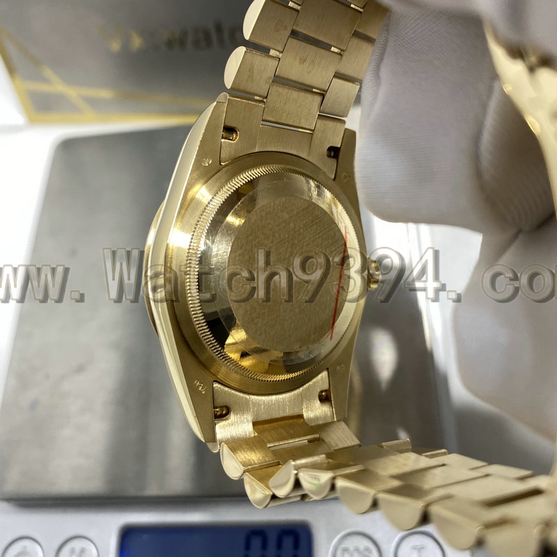 CNC 1:1 ROLEX 128238 High-end customization refit diamond BK;Diw;Mad;Aet;Diy18Kreal gold real ...