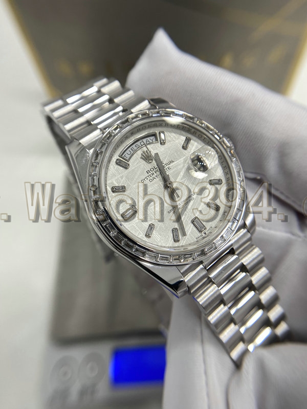 CNC 1:1 ROLEX 228396TBR High-end customization refit diamond BK;Diw;Mad ...